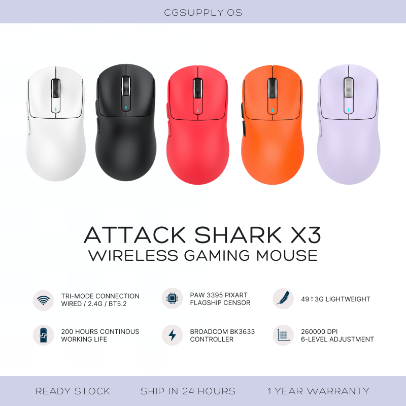 Attack Shark X3 Wireless Gaming Mouse | Shopee Malaysia