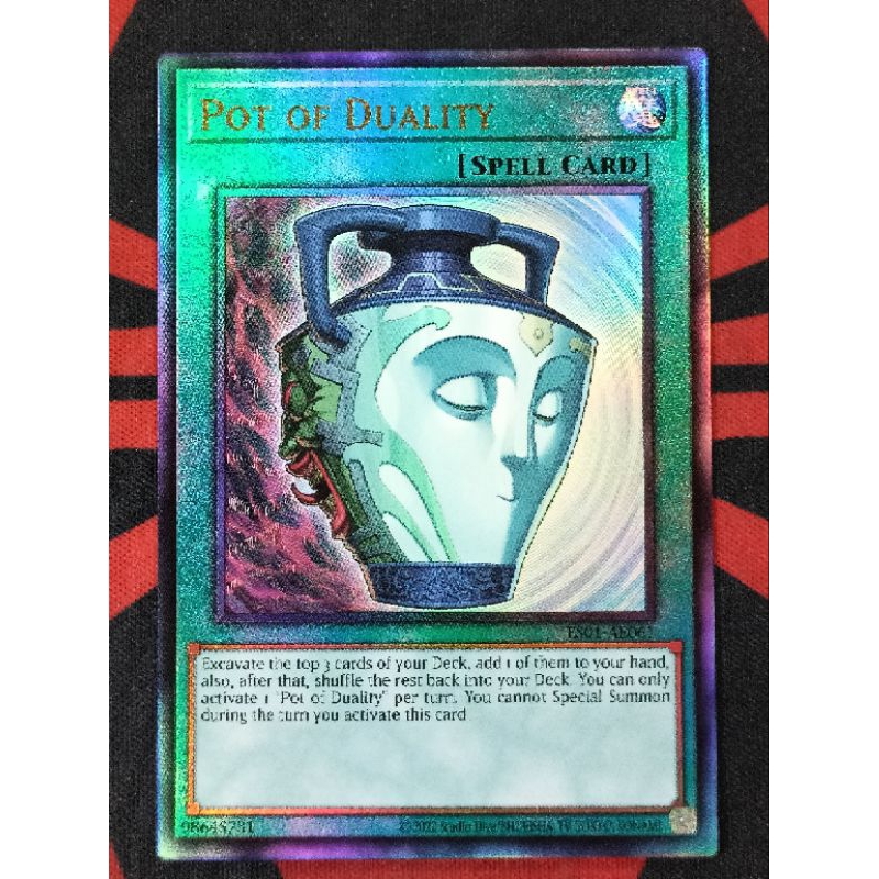 YUGIOH KONAMI ES01-AE061 Pot of Duality (Ultimate Rare/Secret Rare ...