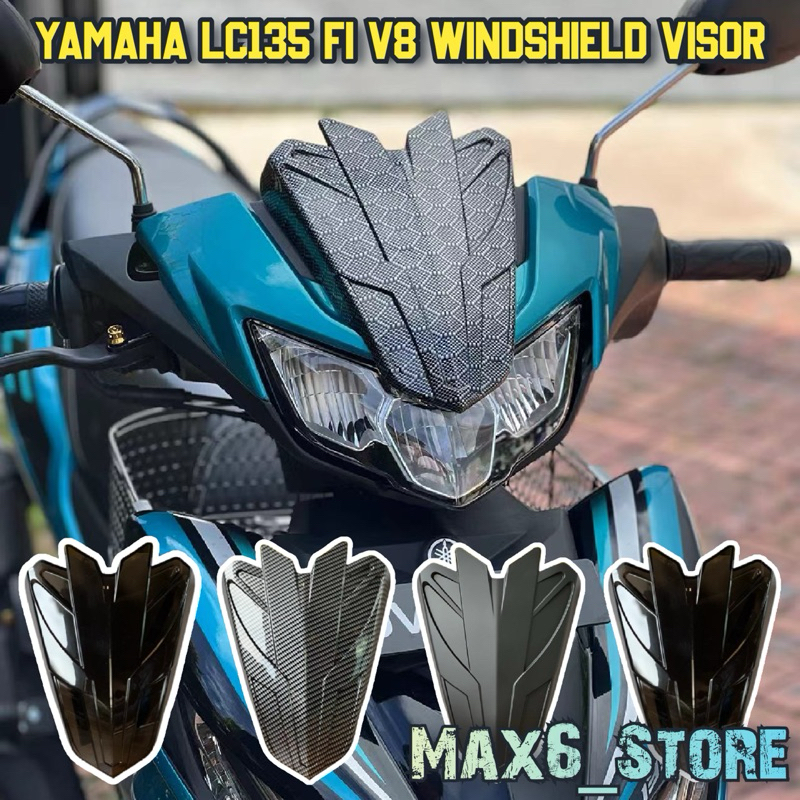 YAMAHA LC135 FI V8 Head Cover Cap Cowling Visor Windshield Visor LC V8 ...