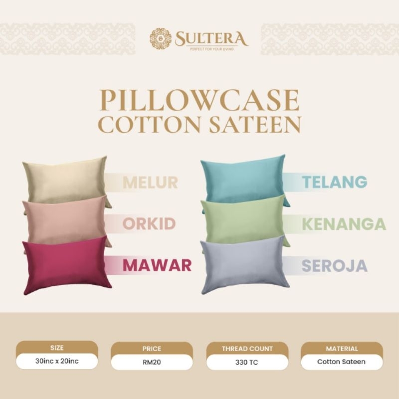 Pillow Case Sultera THE SULTAN 5 Star | Shopee Malaysia