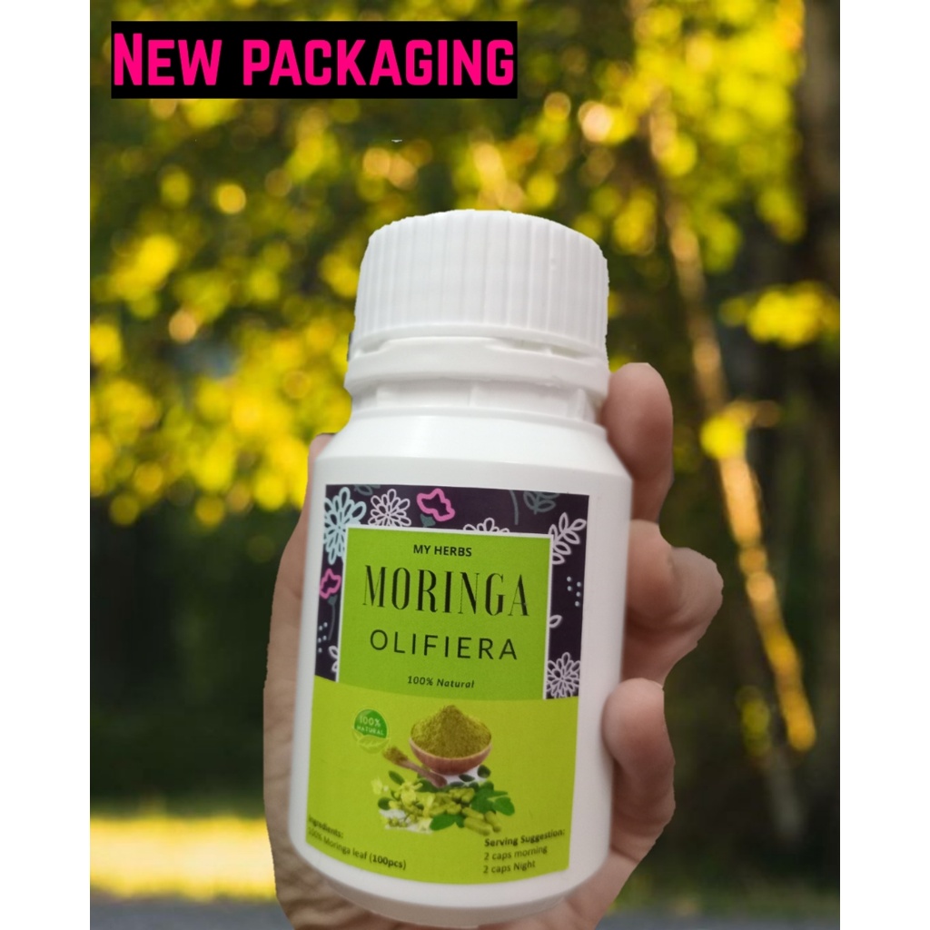 Moringa Capsules (500 caps) / Kapsul Daun Kelor (500 biji) / Kapsul ...