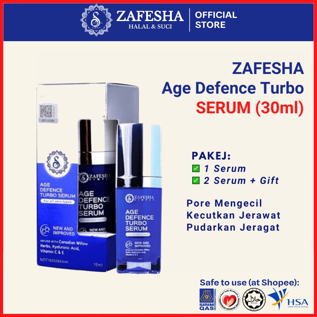 Serum Zafesha Original HQ Hydrating For Dry Skin Simply Turbo Facial ...