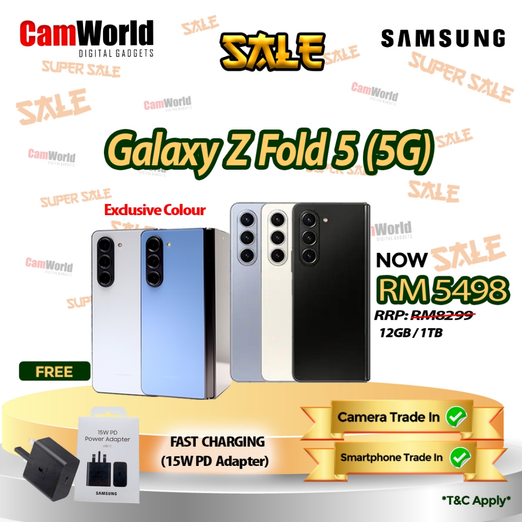 Samsung Galaxy Z FOLD5 / Z FOLD 5 5G ( SM-F946 ) ( 12GB + 512GB ...