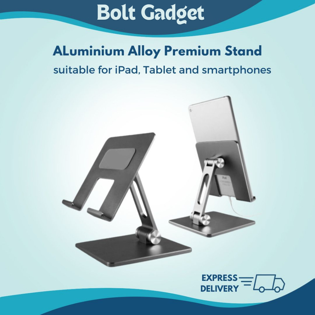 Tablet Aluminium Alloy Premium Stand for Tablet / Small Sized Laptop ...