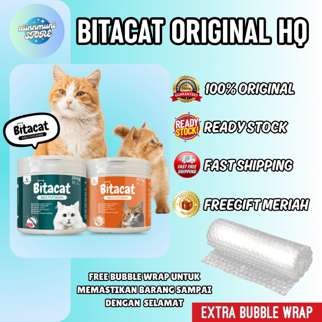 [ FAST SHIPPING + ORIGINAL ] VITAMIN KUCING READY STOCK BITACAT VITAMIN ...