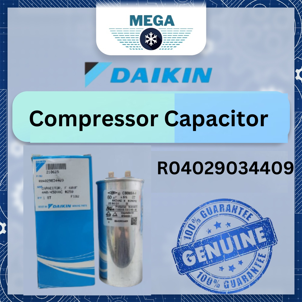 DAIKIN Compressor Capacitor Genuine Part COMP. MOTOR CAPACITOR , 60UF ...