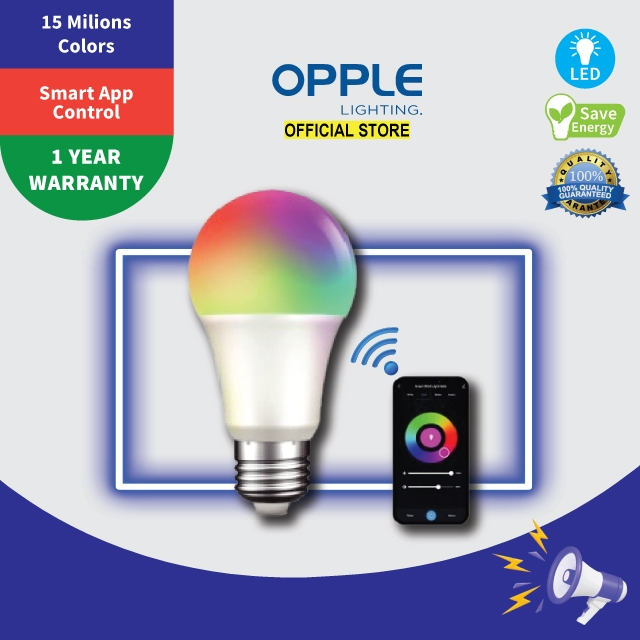 OPPLE LED RGB Bulb PA Smart with Eigenschaften 15 Million Colors Mode ...