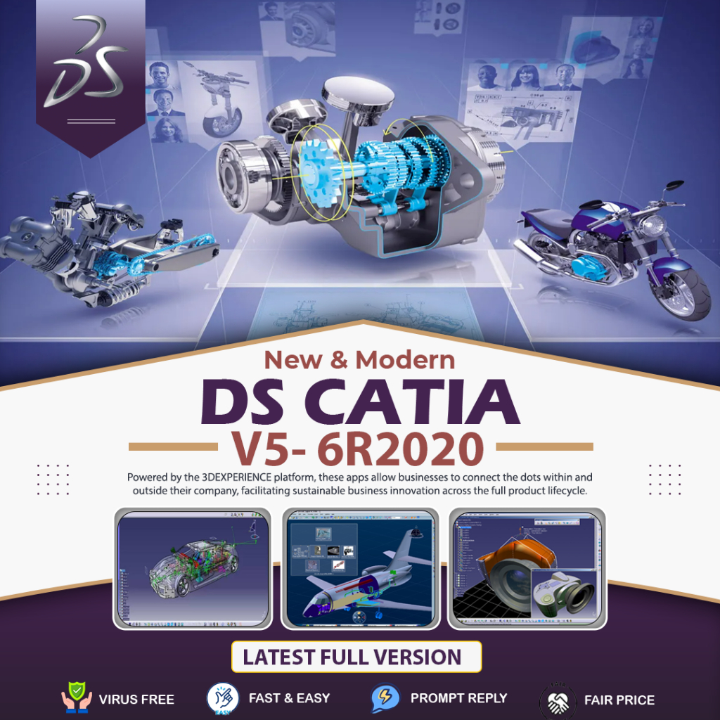DS Catia V5-6R2020 HP6 | Latest Full Version | Lifetime | Design and ...