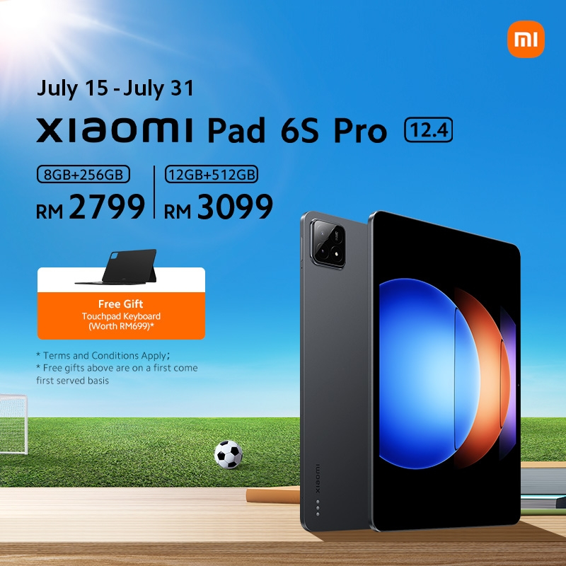 Xiaomi Pad 6S Pro 12.4'' 3K 144Hz display/120W Charging+10000mAh ...