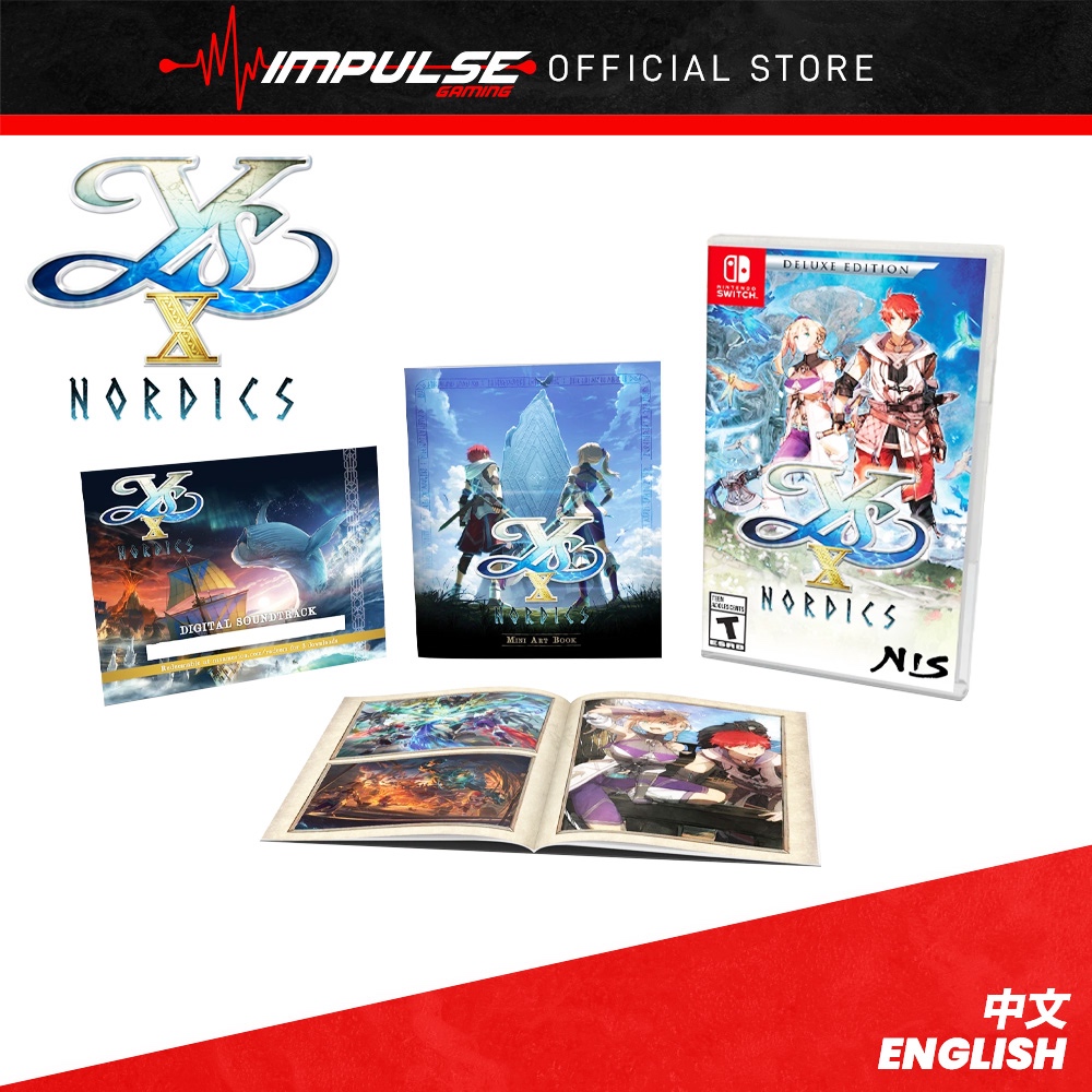 NSW Nintendo Switch YS X: Nordics - Deluxe Edition Chi/Eng Version 伊蘇 X ...