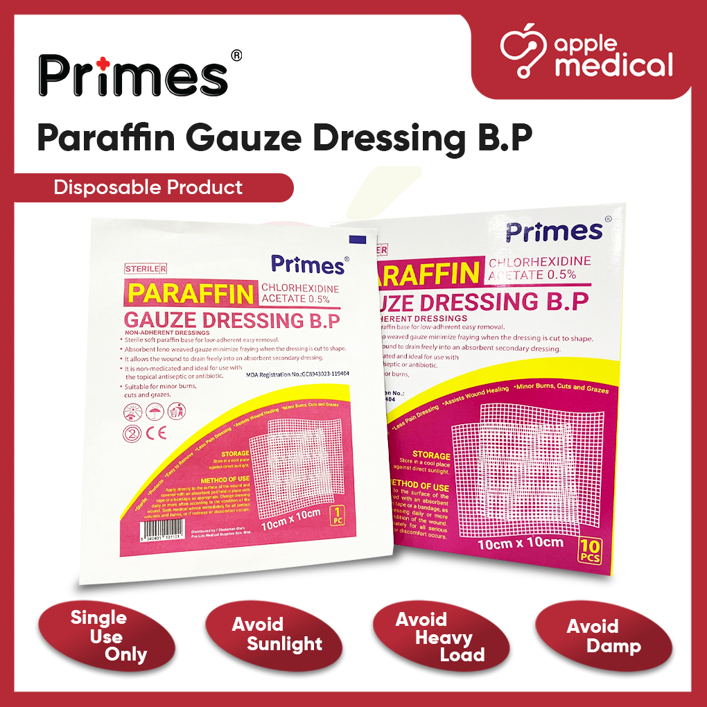 Primes Paraffin Gauze Dressing B.P | Shopee Malaysia Primes Paraffin Gauze Dressing B.P | Shopee Malaysia