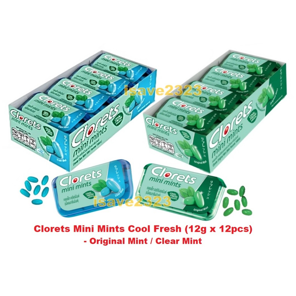[HALAL] Clorets Mini Mints Cool Fresh (12g x 12pcs) - Original Mint ...