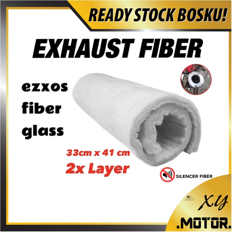 FIBERGLASS FIBRE FIBER GLASS FIBER EXHAUST TEBAL BESAR BIG WHITE ...