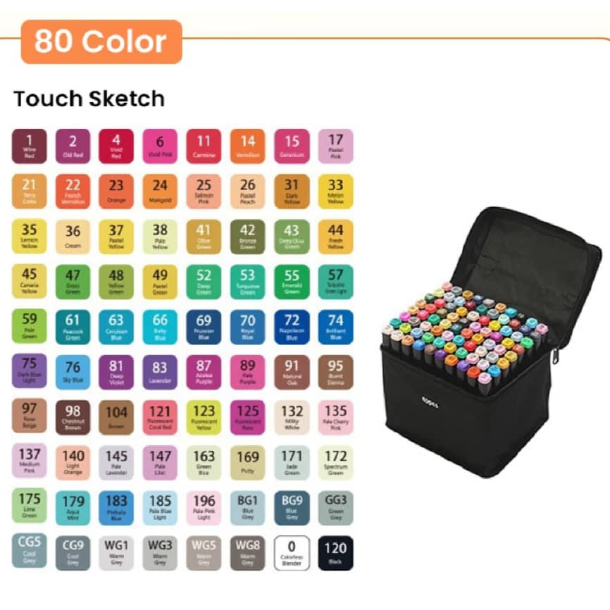 TOUCH PAINTING MARKER 80pcs (PRICE FOR PER SET) | Shopee Malaysia