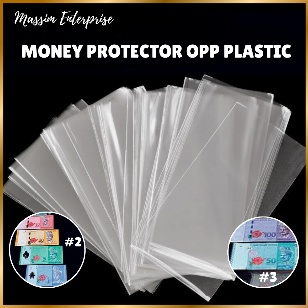 10PCS Money Transparent Bag Money Plastic Opp Beg Plastik Duit Bunga ...