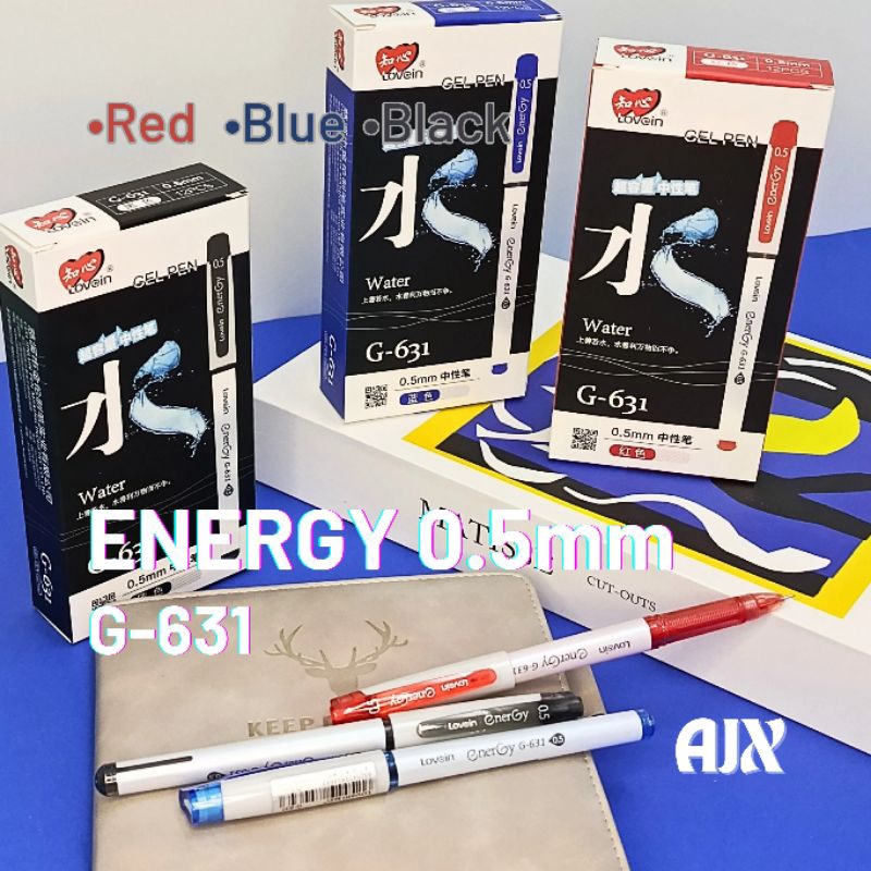 12pcs/box Lovein ZhiXin ENERGY Gel Pen G-631 office exam free control ...