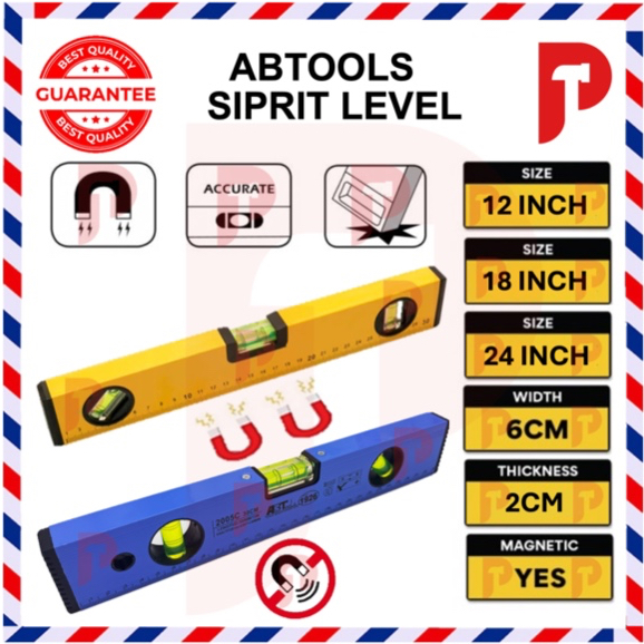 Magnetic Spirit Level 🔥 Ready Stocks 🔥 Water Level Ruler Measuring Tool ...