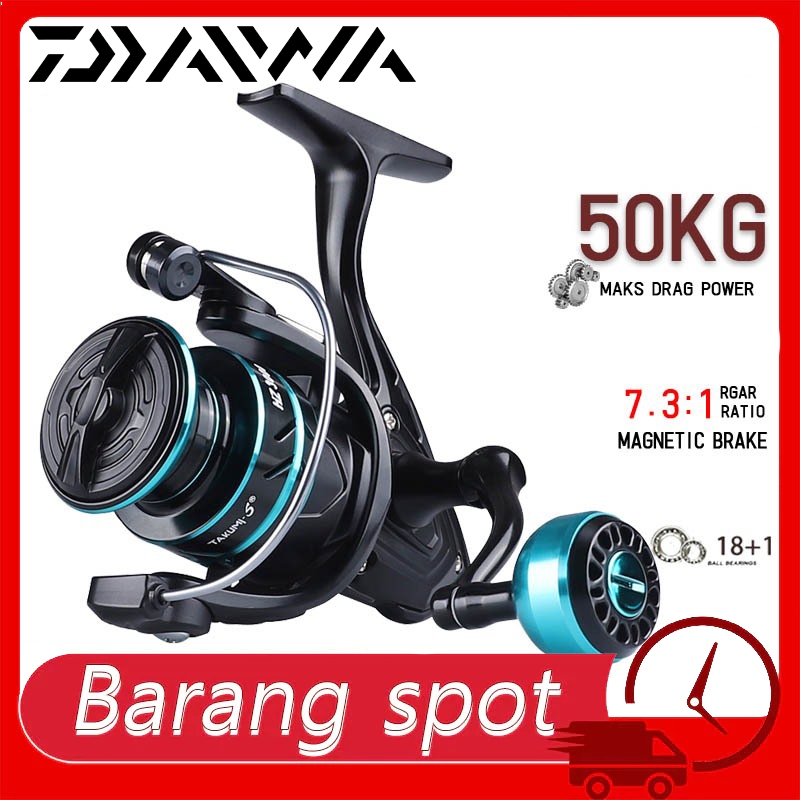 DAIWA Spinning Reel Alat Pancing 13Fishing Reel Baitcasting Reel Murch ...