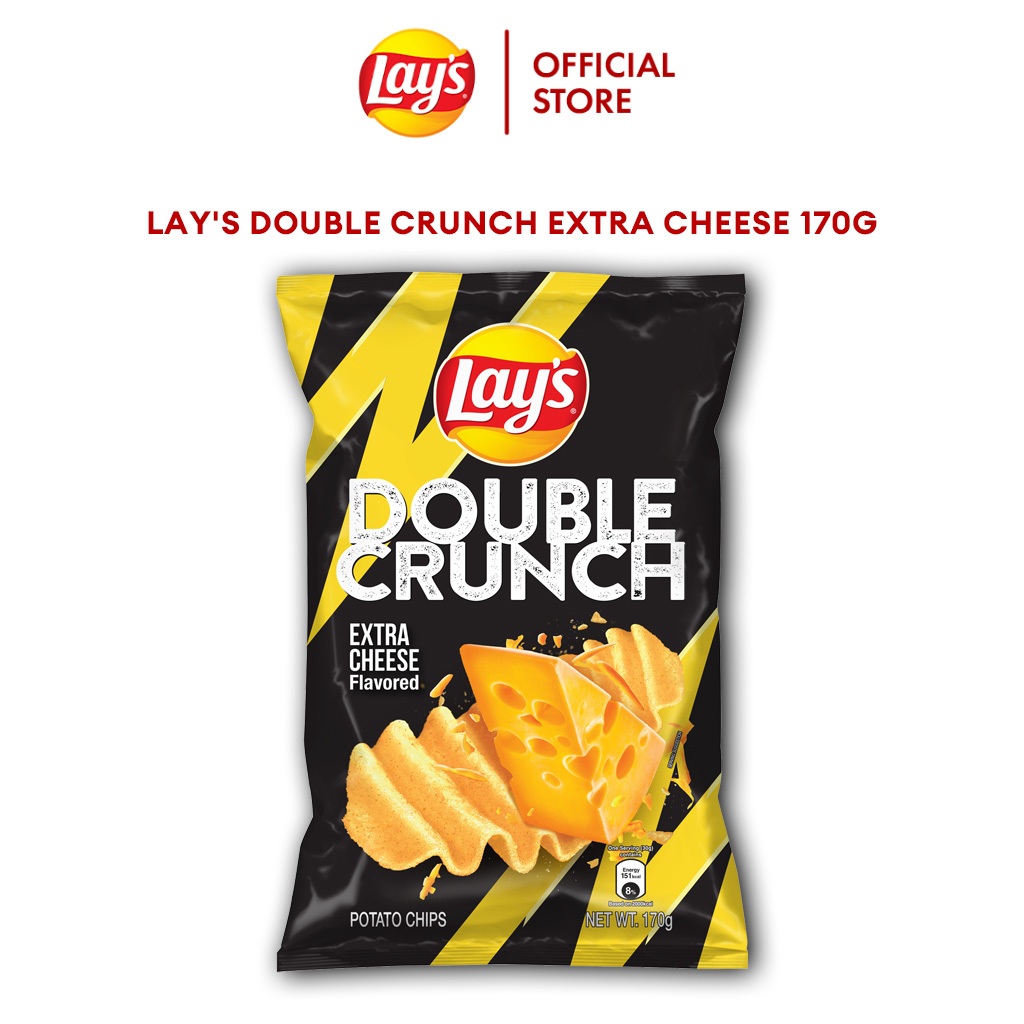Lay's Double Crunch 170g (Smokin Barbecue, Extra Cheese, Nori Seaweed ...
