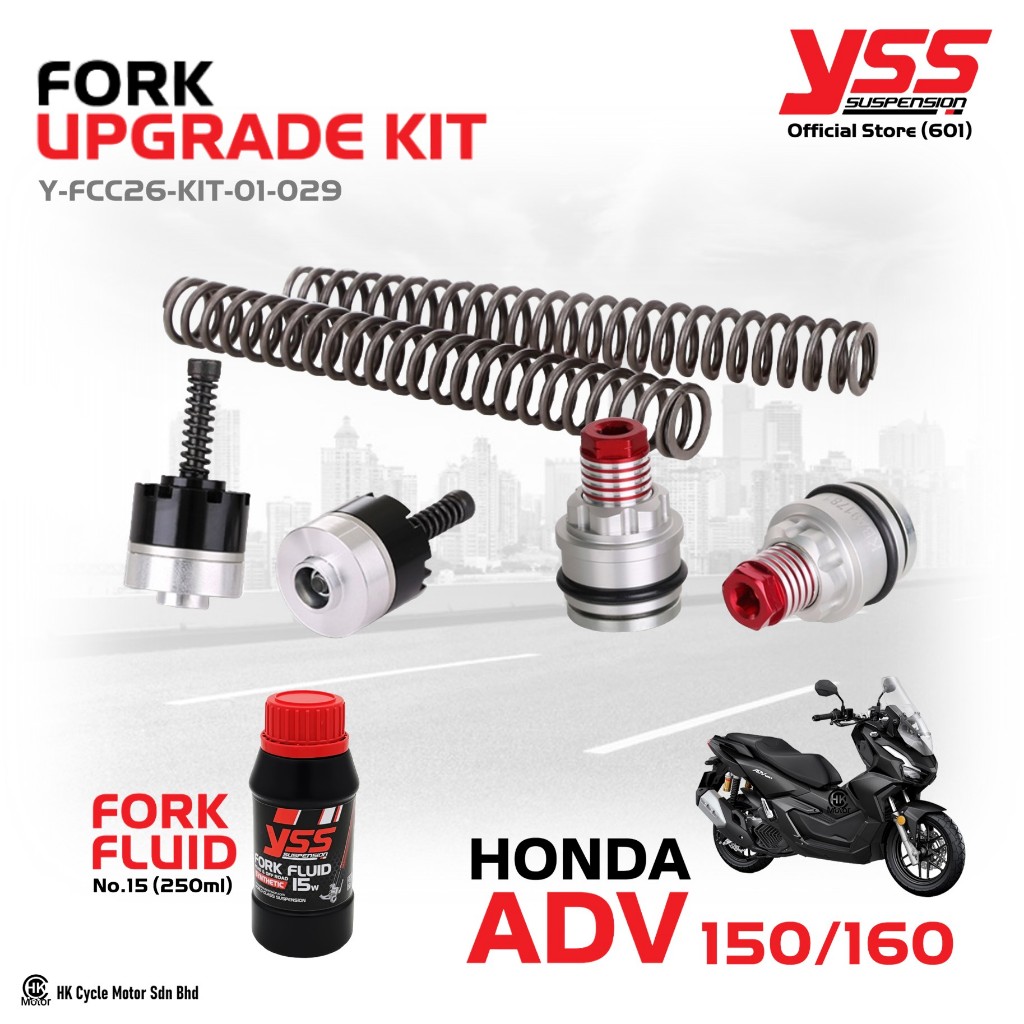ADV 150/160 YSS Front shock absorber upgrade kit (FORK UPGRADE KIT) for ...