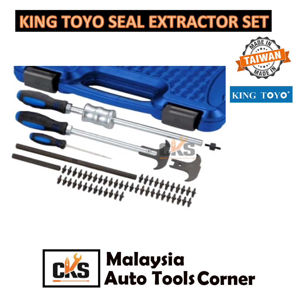King Toyo Seal Extractor Set KT-7732 Oil Seal Bearing Seal Remover ...