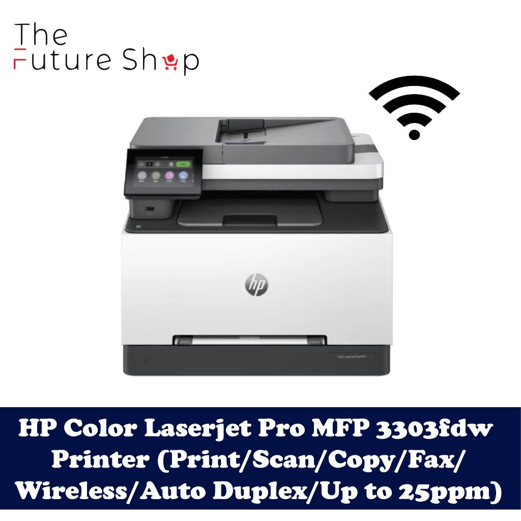 (NEW) HP Color LaserJet Pro MFP 3303fdw Printer ( PRINT/SCAN/COPY/FAX ...