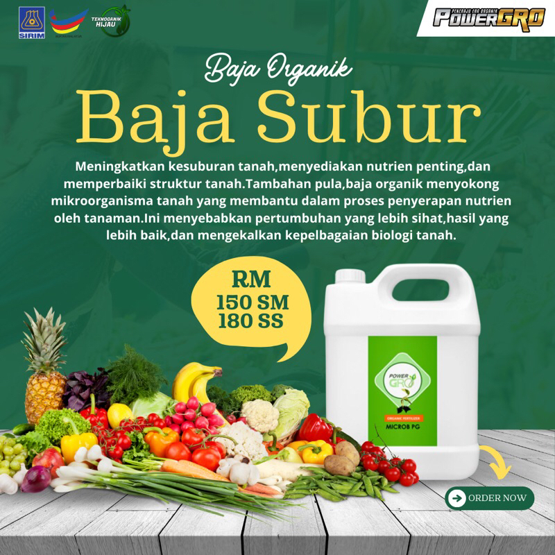 💢HOT SELLING 💢Baja Organik PowerGRO | Shopee Malaysia