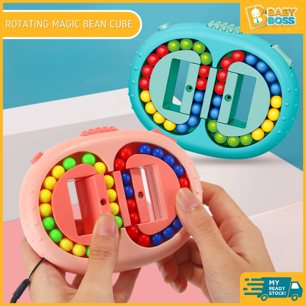BabyBoss Rotating Magic Bean Cube Spinner Fidget Toys | Shopee Malaysia
