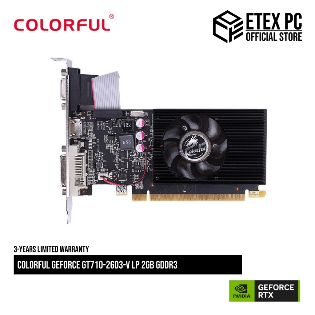 COLORFUL GeForce GT710-2GD3-V LP 2GB GDDR3 # GT710-2GD3-V | Shopee Malaysia
