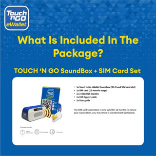 TNG eWallet Soundbox ONEXOX Nano Sim Card for Touch n Go Ewallet ...