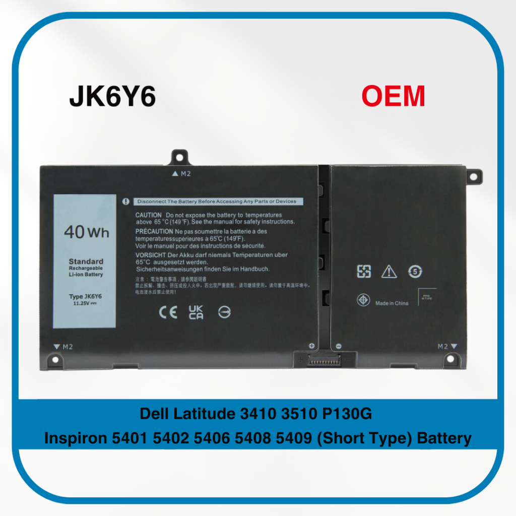 Original Dell JK6Y6 for Latitude 3410 3510 P130G Inspiron 5401 5402 ...