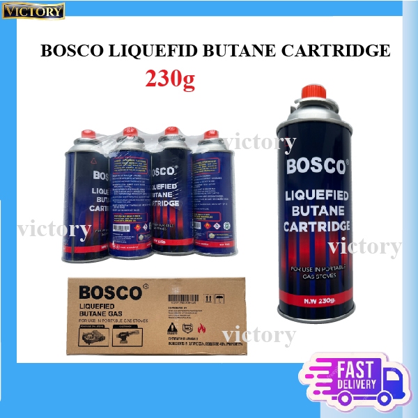 4pcs Butane Gas Can for Flame Gun Mini Camping Stove ( Bosco Brand ...