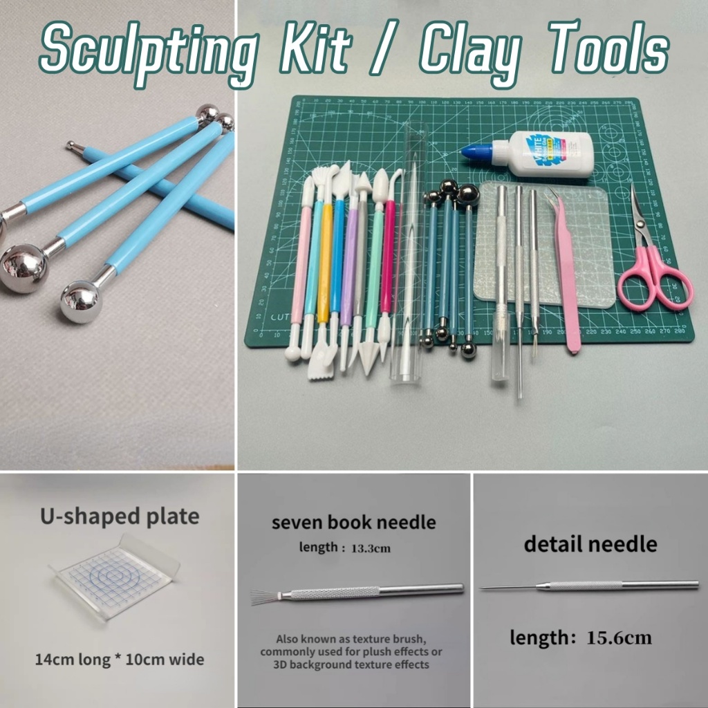 Sculpting Kit Clay Tools Pottery Tool Polymer Clay Shapers Modeling DIY ...