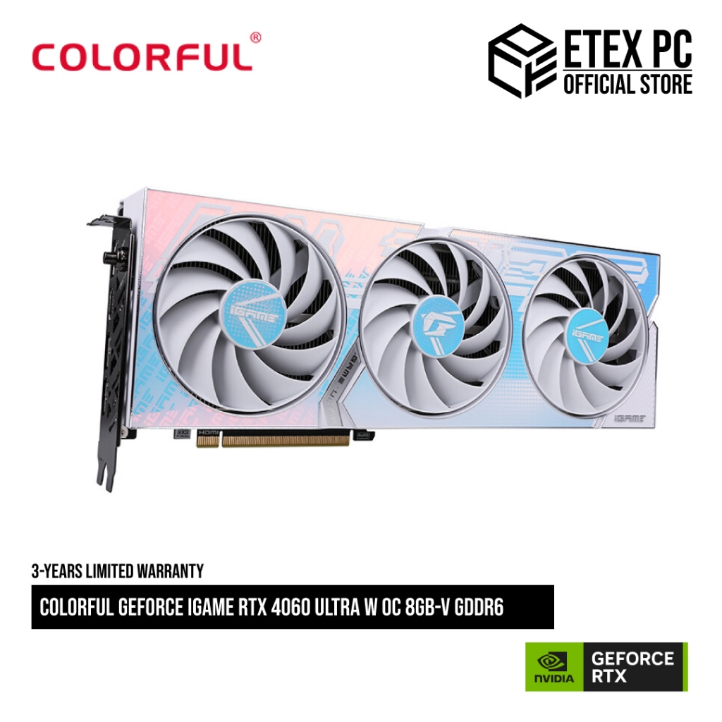 COLORFUL iGame GeForce RTX 4060 Ultra W OC 8GB-V GDDR6 | Shopee Malaysia