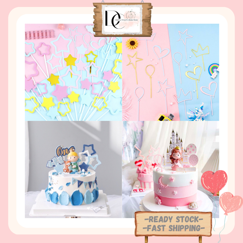EVA/Acrylic Cute Star Shape Cake Topper Acrylic Puzzle Star Shape Cake ...