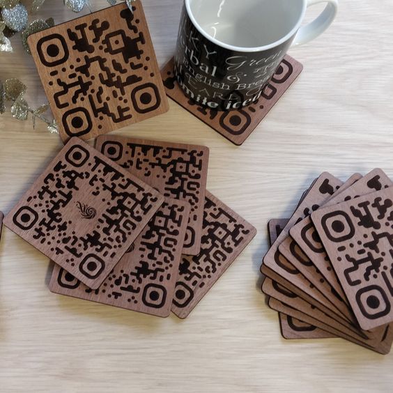 QR Code Wood Laser Engraving (Contact us to customize) | Shopee Malaysia
