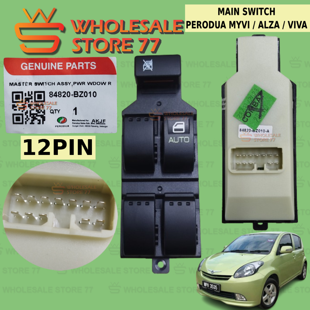 READY STOCK | PERODUA MYVI 2005-2011 VIVA ALZA MAIN SWITCH POWER WINDOW ...