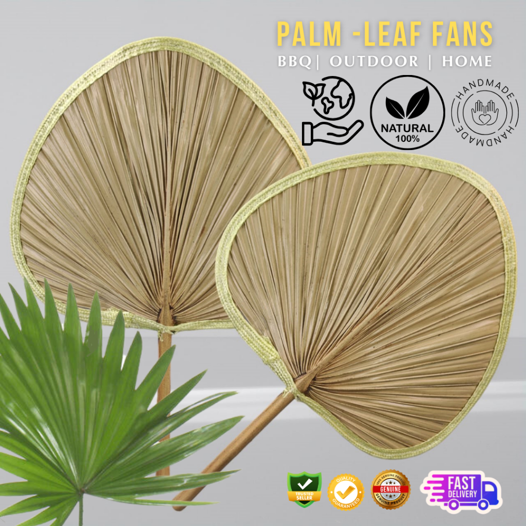 PALM -LEAF FANS/KIPAS SATAY TANGAN/KIPAS DAUN/ Traditional Hand Fans ...