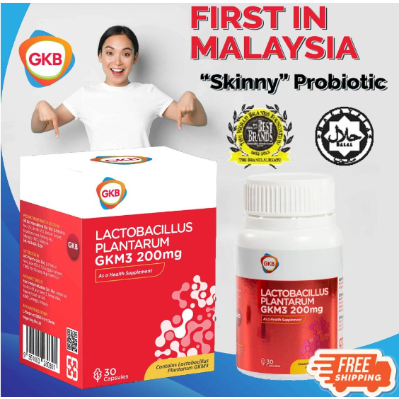 GKB Lactobacillus Plantarum GKM3 200mg 30's Lose Belly Fat [EXP 04/2026 ...