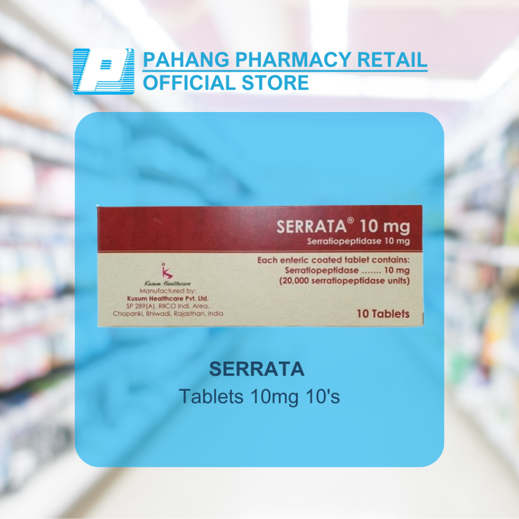 SERRATA tablets 10mg 10's (exp:06/2025) | Shopee Malaysia