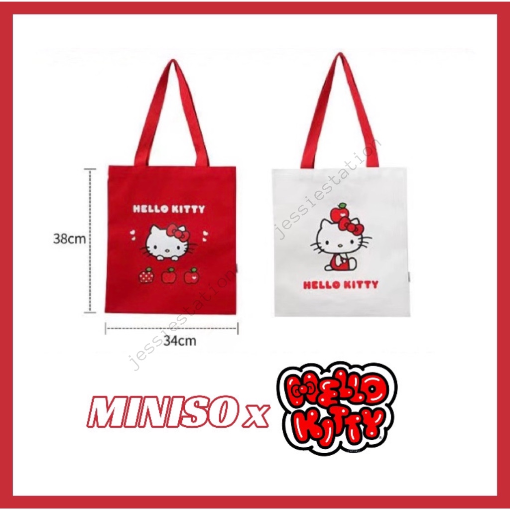 MINISO x Hello Kitty Tote Bag / Casual Shopping Bag Use | Shopee Malaysia
