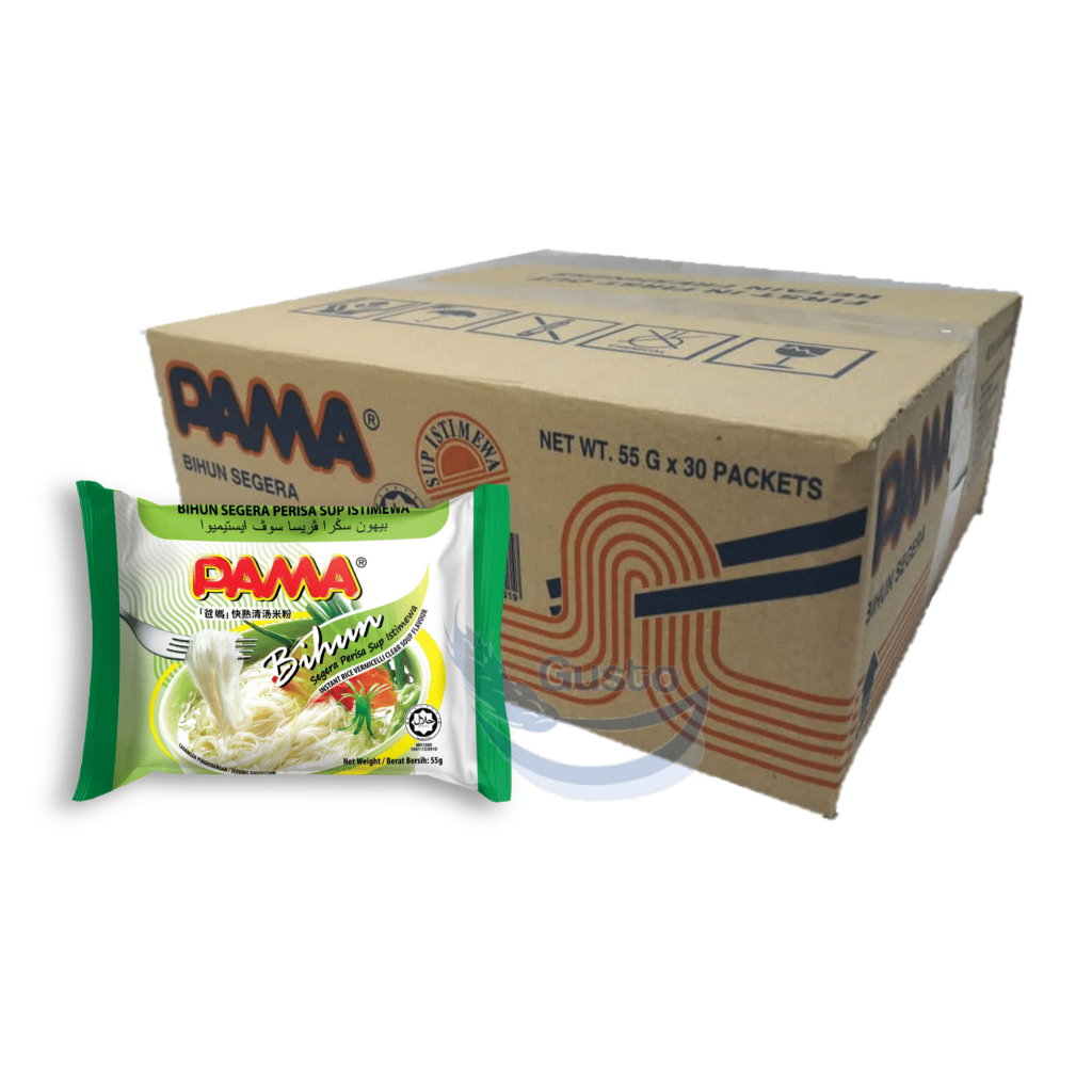 [BOX] PAMA Bihun Instant Rice Vermicelli Clear Soup Flavour (55gx5pktsx6bags) Halal – Malaysia ...