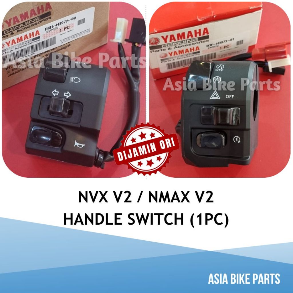 Yamaha Original NVX V2 / NMAX V2 Handle Switch Signal Horn Starter ...