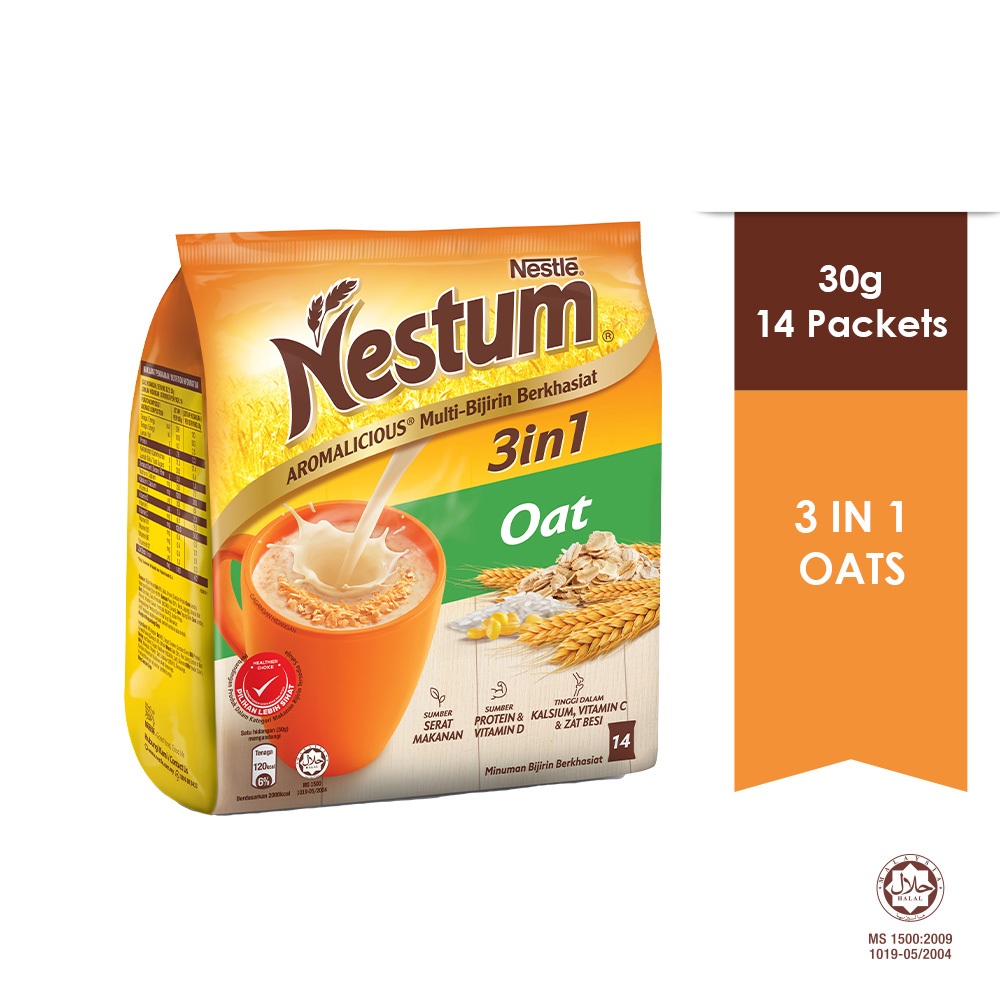 NESTLE NESTUM 3in1 Oats (14 x 30g) | Shopee Malaysia