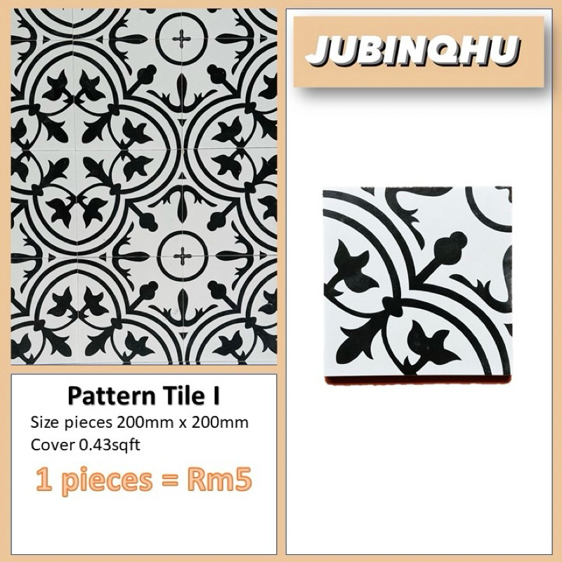 [Real Tile] Pattern Tiles I Deko Floor Bunga D/MOZEK/CERAMIC TILES ...