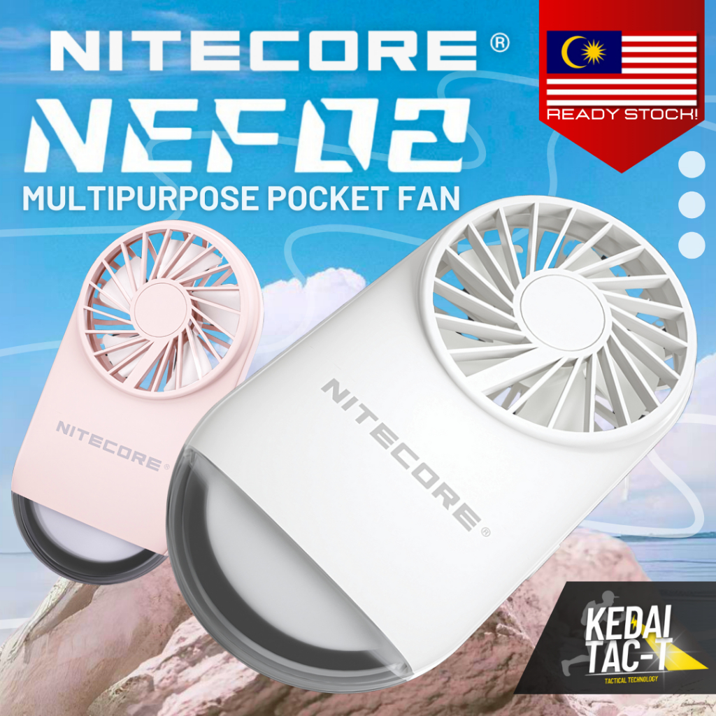 NITECORE NEF02 - Multipurpose Pocket Fan - ORIGINAL - Ready Stock in ...