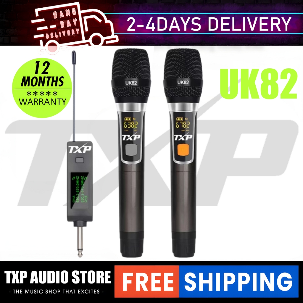 TXP-UK82 Wireless microphone UHF connection handheld Metal Material ...