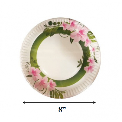 8 9-inch Printed Paper Plate (20pcs±) Pinggan Kertas - Disposable Paper ...