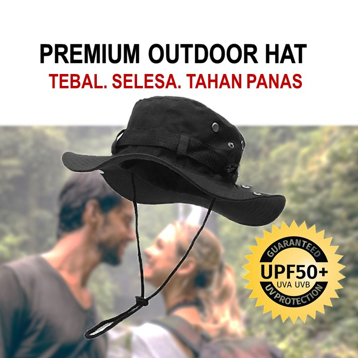 Topi Camping Hat Hiking Hat UV Summer Breathable Sun Hat Outdoor ...