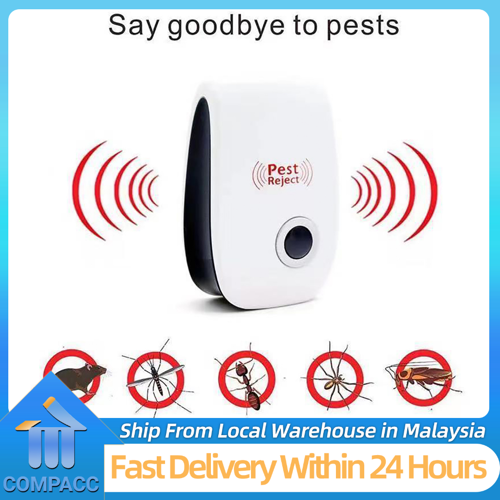 Non Toxic Electronic Pest Reject Ultrasound Rats Cockroach Repellent ...